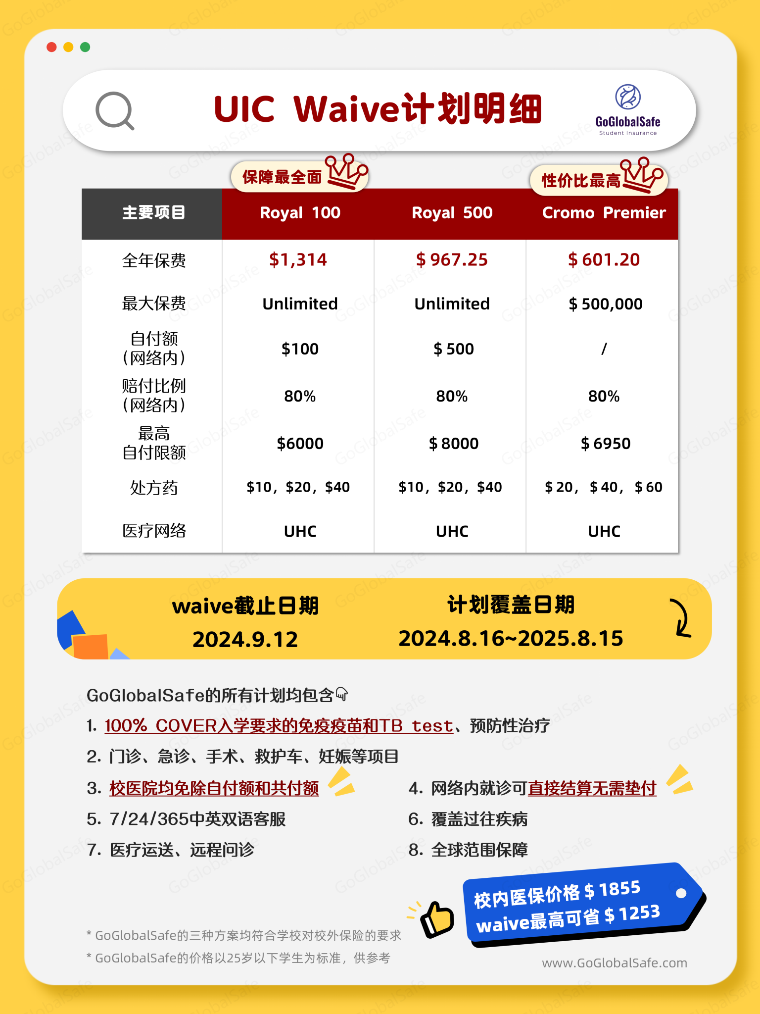 UIC Insurance waive guide | 伊利诺伊大学芝加哥分校保险替换攻略